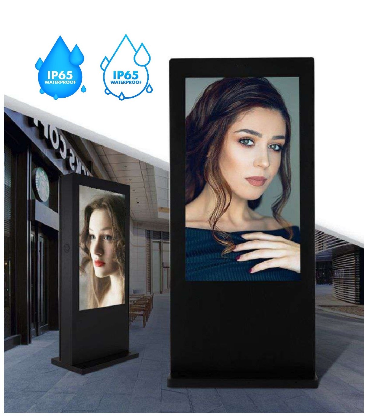 Totem LCD ad alta luminosità da esterno - Vela System